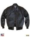 Goatskin Leather Bomber Jacket