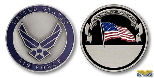USAF Challenge Coin - US Wings