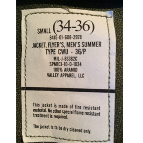 Nomex Flight Jacket CWU-36P