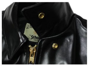 Schott® Men's Classic Horsehide Black Leather Racer Motorcycle Jacket ...