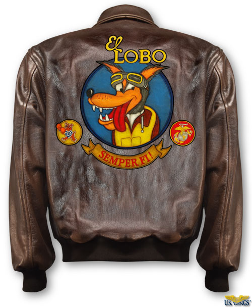 Hand Painted Nose Art Bomber Jackets - US Wings