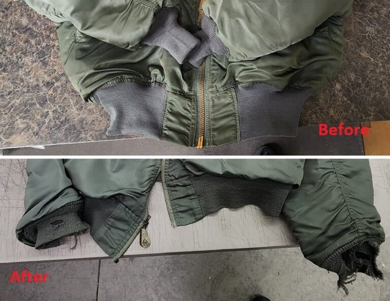Jacket Repair Samples - US Wings